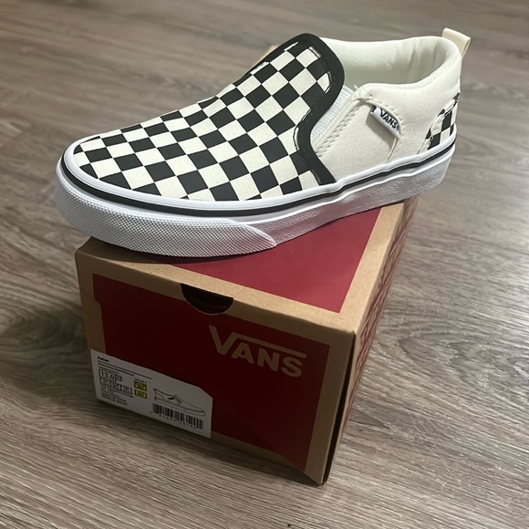 Vans | Shoes | Boys Vans Asher Checkers Shoes | Poshmark